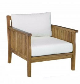 Arizona Armchair Wood Upholstered Lounge Seater Accent Chair Couch Sof ...