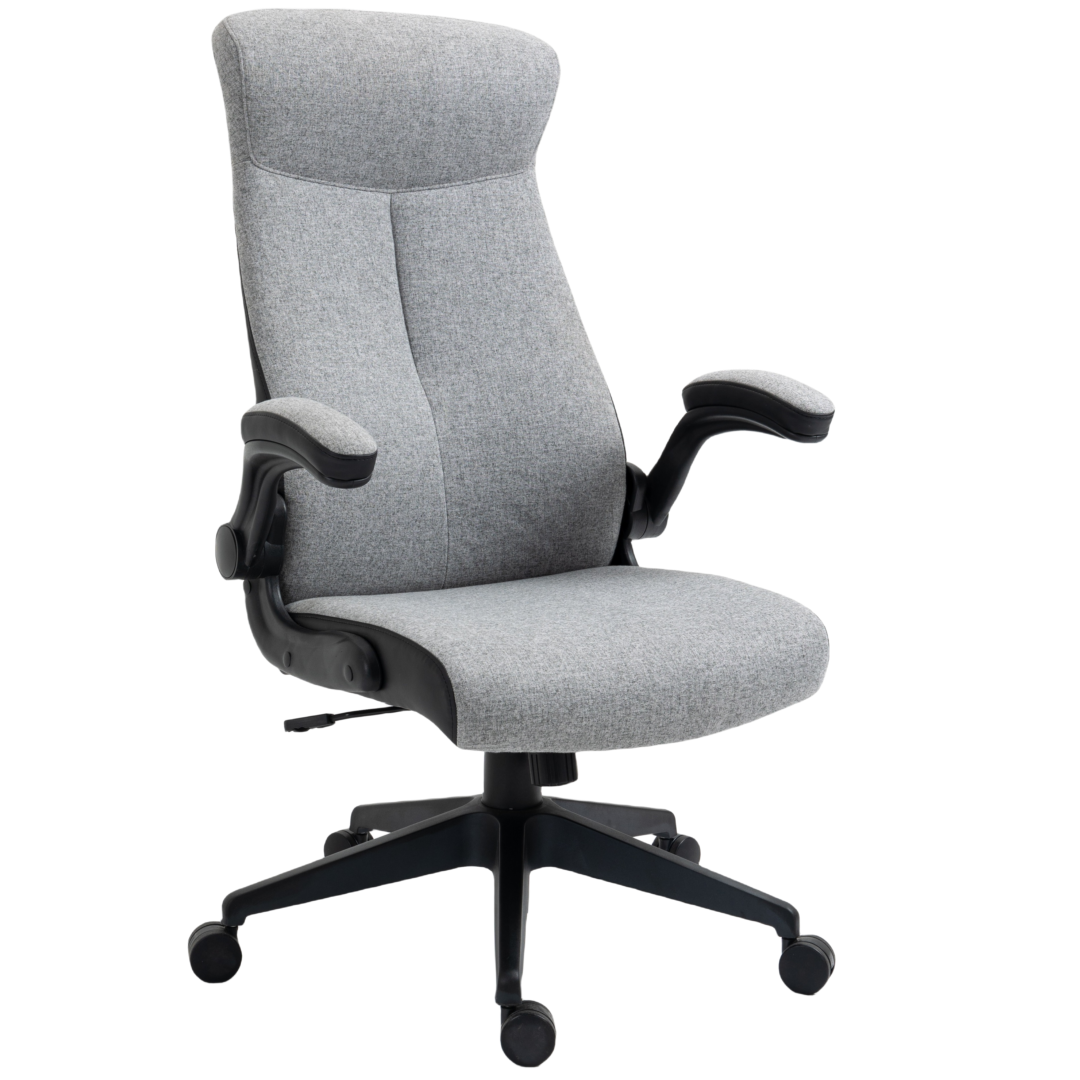 High Back Office Chair -Grey – Decor Trends