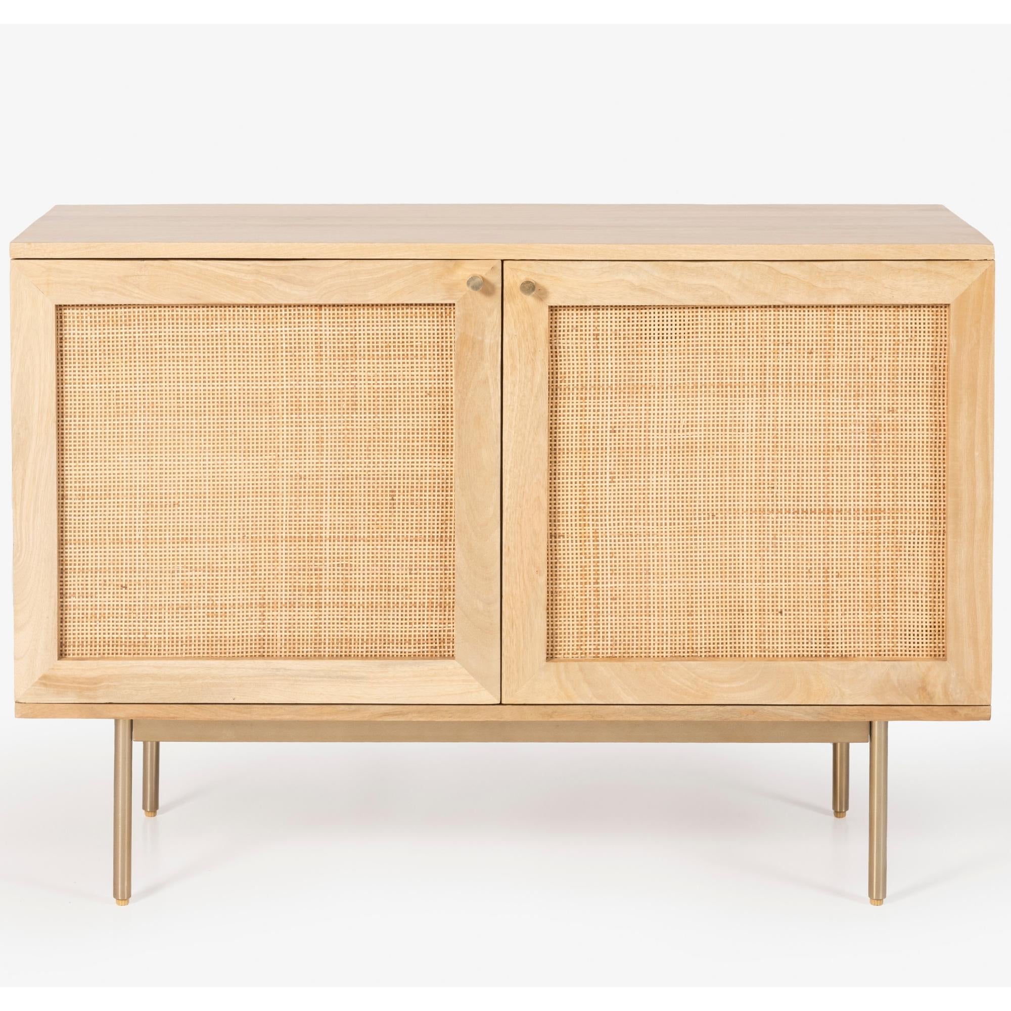 Martina Buffet Table Sideboard 100cm 2 Door Solid Mango Wood Storage C ...