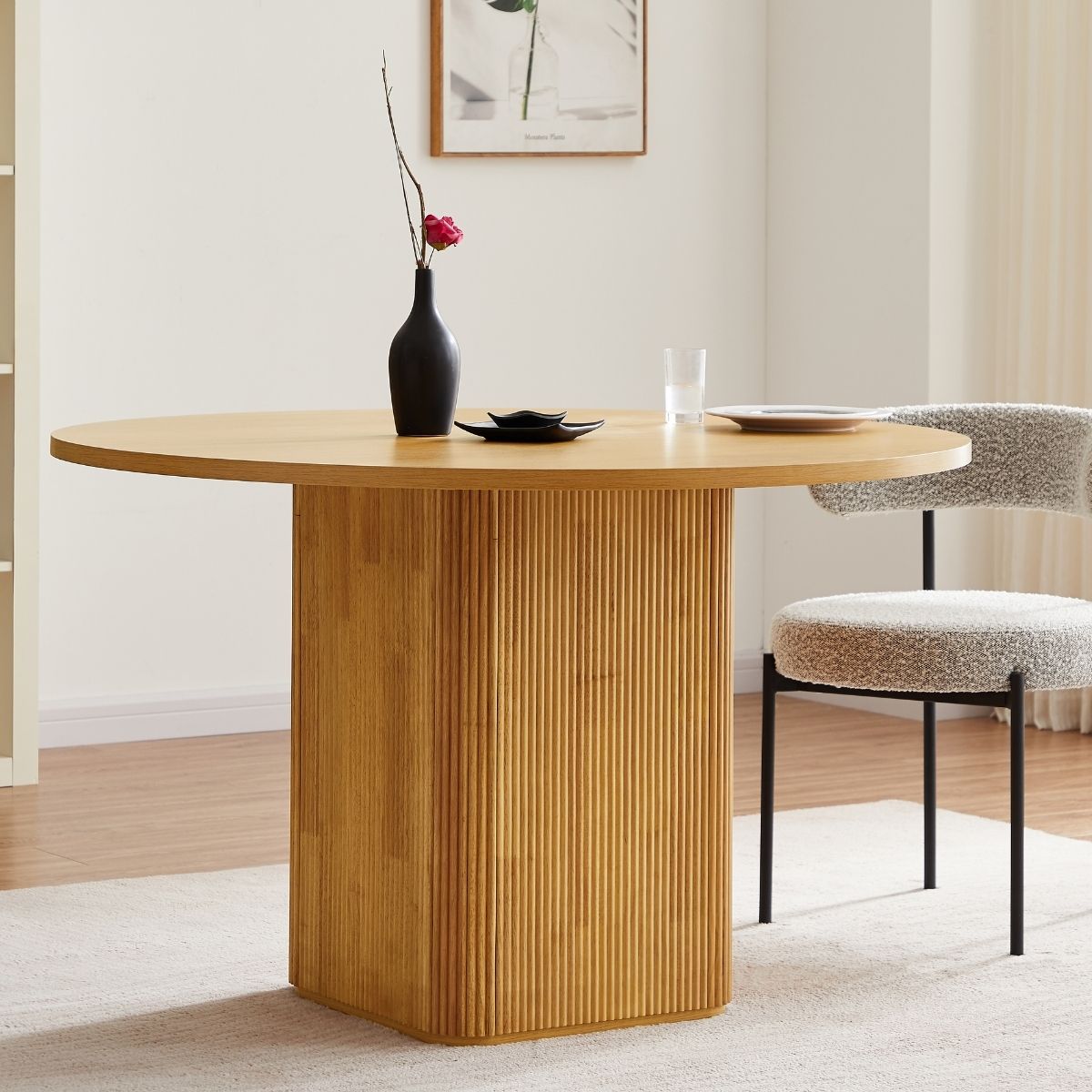 Kate 4 Seater Column Dining Table in Natural – Decor Trends